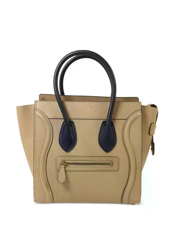 Celine Micro Luggage Tote Bag - Neutrals