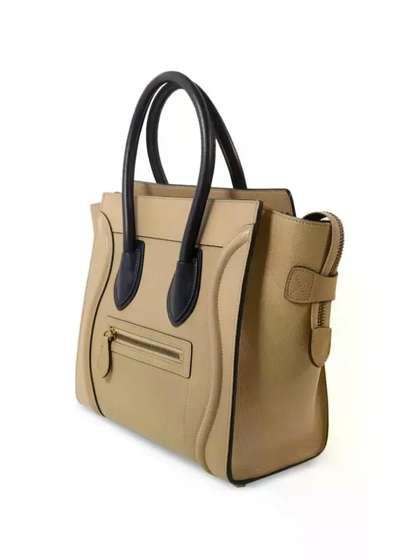 Celine Micro Luggage Tote Bag - Neutrals