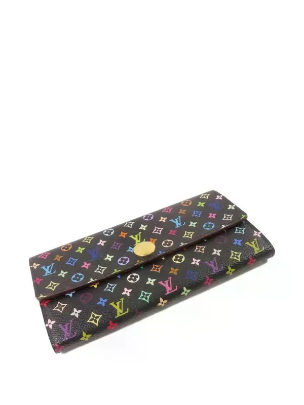 LOUIS VUITTON Monogram Multicolore Sarah Wallet - Black