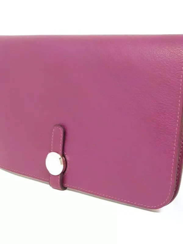 Hermès 2019 Dogon Leather Wallet - Purple