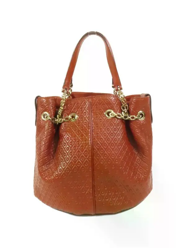 TOD'S Embossed Leather Bucket Bag