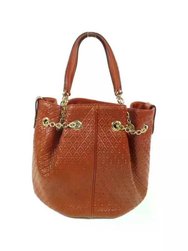 TOD'S Embossed Leather Bucket Bag