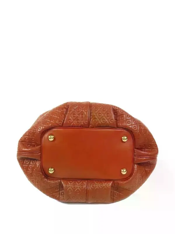 TOD'S Embossed Leather Bucket Bag