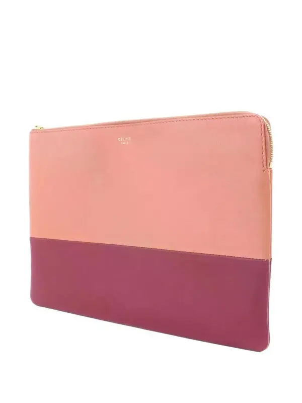 Celine Two-tone Leather Pouch