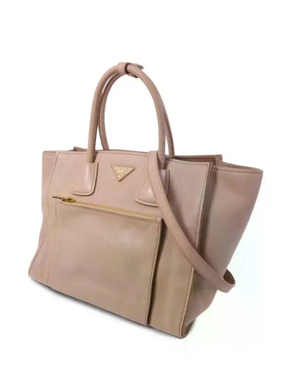 Prada Zip-pocket Tote Bag
