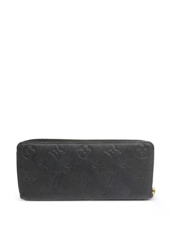 LOUIS VUITTON Clemence Monogram-pattern Wallet - Black