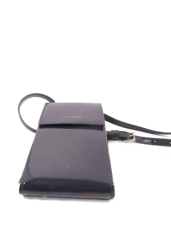 Saint Laurent Logo-detail Leather Crossbody Bag