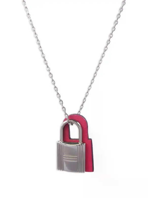 Hermès O'kelly Leather Necklace - Silver