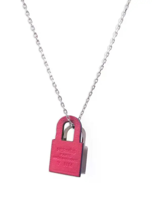 Hermès O'kelly Leather Necklace - Silver