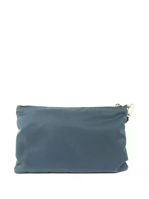Prada Logo Plaque Clutch Bag