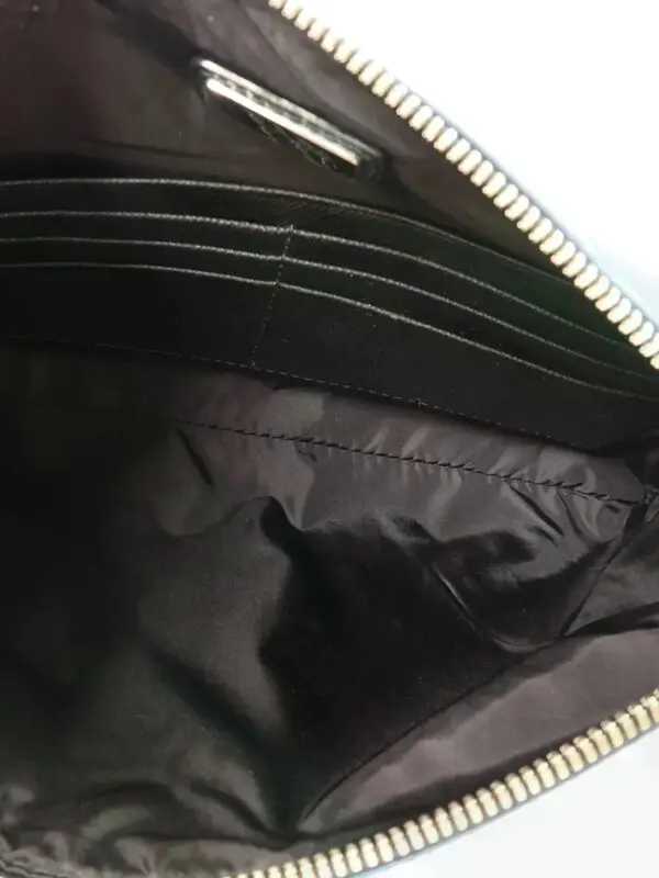 Prada Logo Plaque Clutch Bag