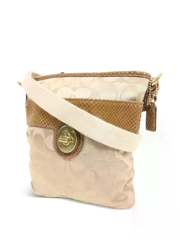 COACH VINTAGE Monogram Turn-lock Shoulder Bag