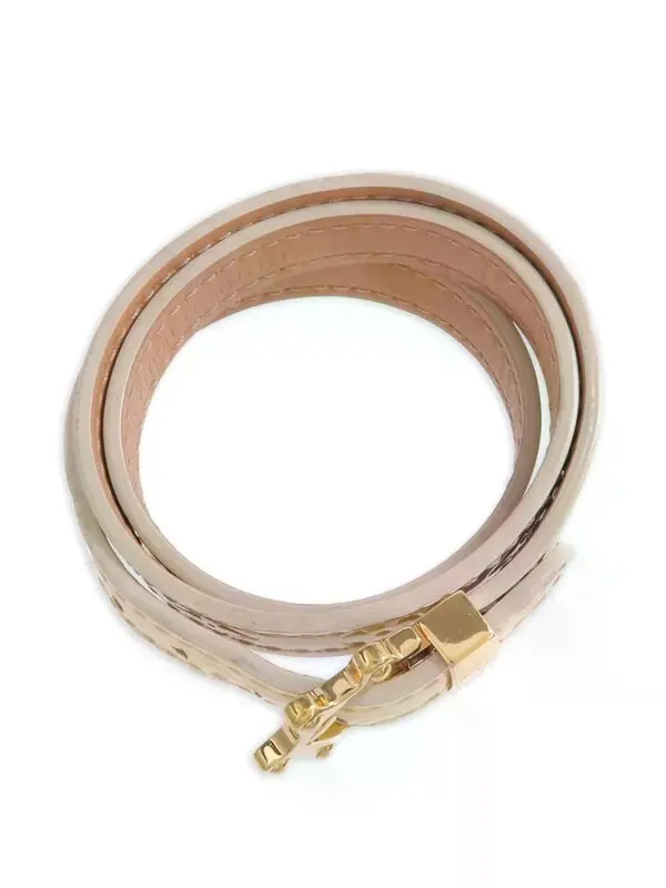 LOUIS VUITTON Monogram Vernis Triple Tour Bracelet