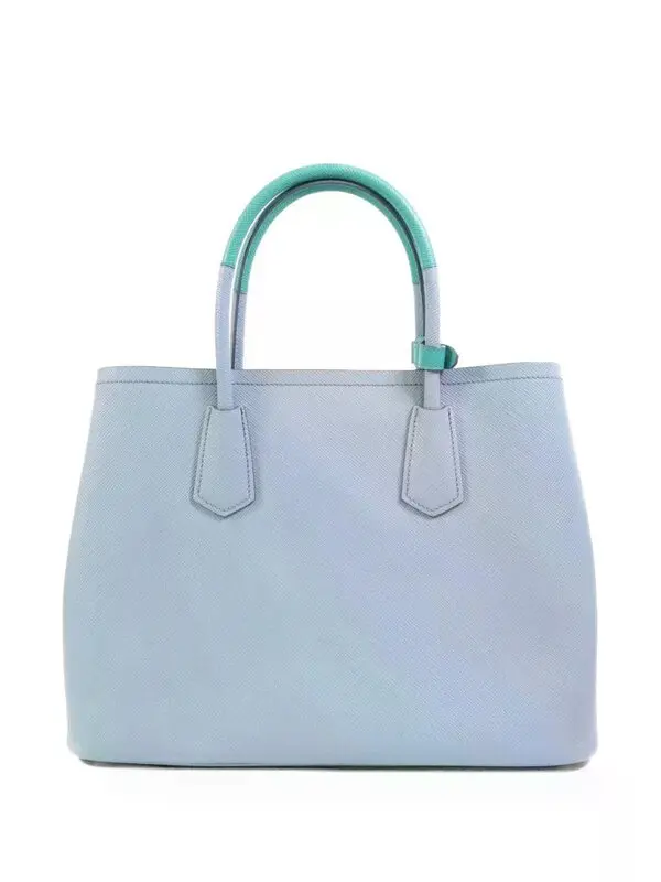 Prada Saffiano Cuir Tote Bag - Blue