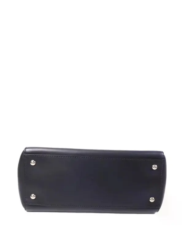 Fendi Dotcom Calfskin Shoulder Bag - Black