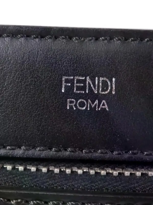 Fendi Dotcom Calfskin Shoulder Bag - Black