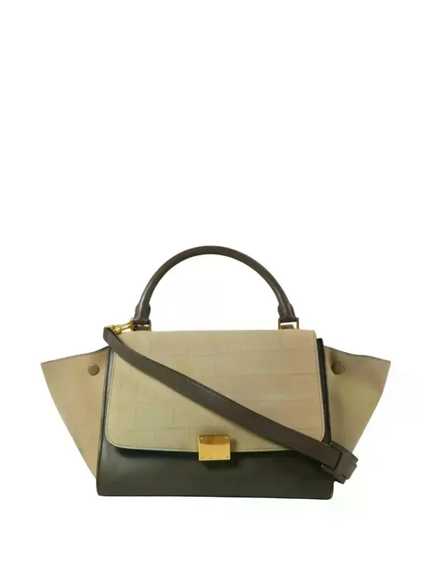 Celine Trapeze Tote Bag - Brown