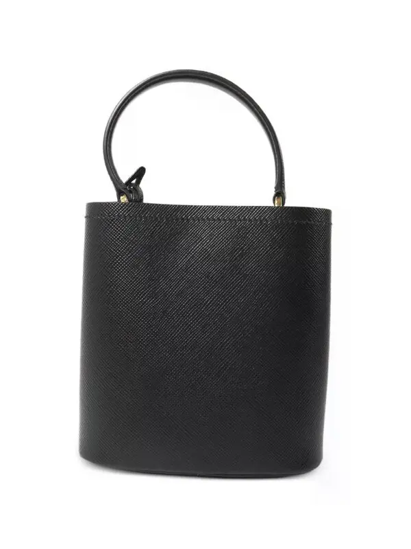 Prada Saffiano Leather Tote Bag - Black