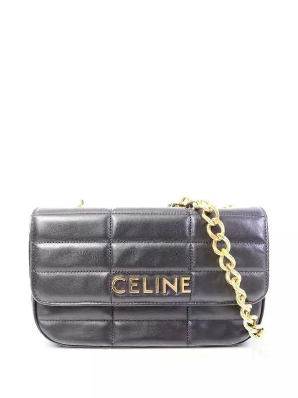 Celine Logo Detail Shoulder Bag