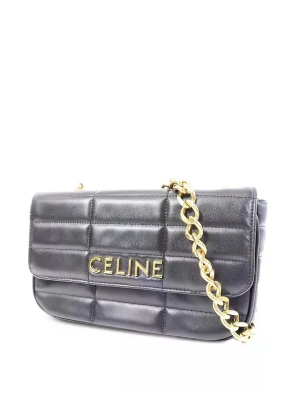 Celine Logo Detail Shoulder Bag
