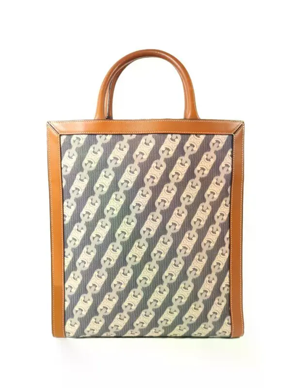 Celine Triomphe Canvas Tote Bag - Blue