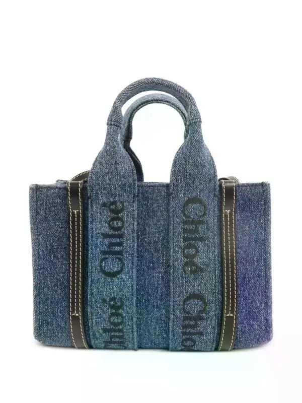 Chloé Woody Mini Tote Bag - Blue