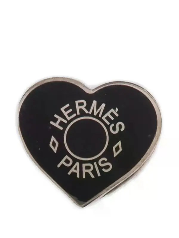 Hermès Heart Scarf Ring - Silver