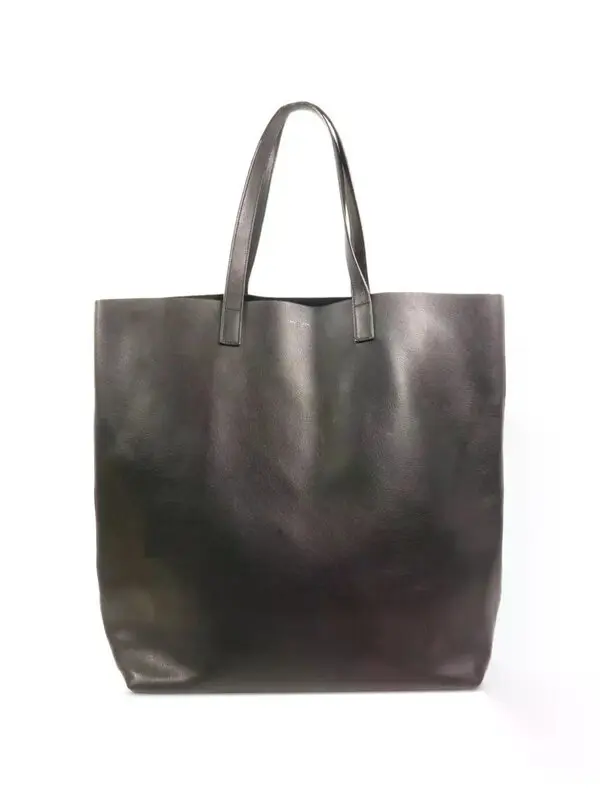 Saint Laurent Grained Leather Bold Shopper Tote Bag