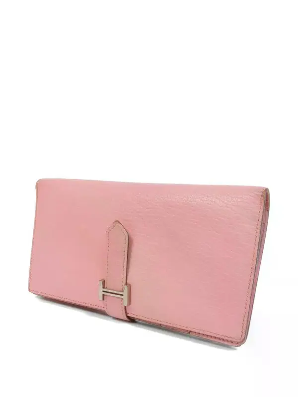 Hermès Bearn Leather Wallet - Pink