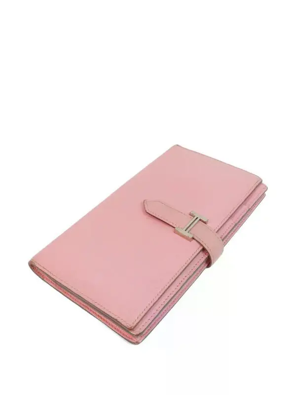 Hermès Bearn Leather Wallet - Pink