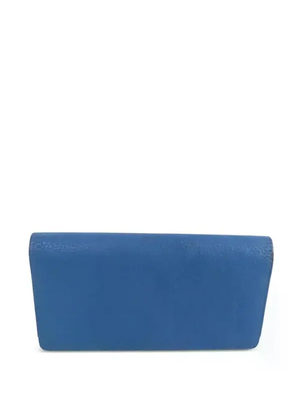 LOUIS VUITTON Brazza Leather Wallet - Blue