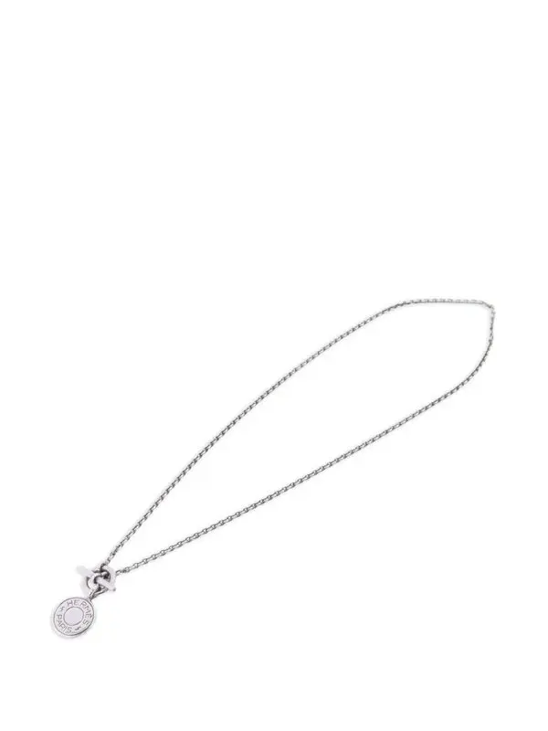 Hermès Amulettes Ex-libris Necklace - Silver
