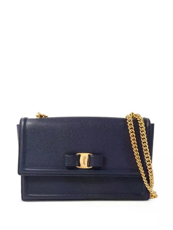 FERRAGAMO Vara Bow Chain Shoulder Bag