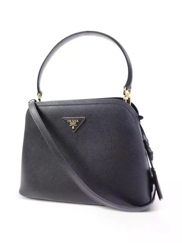 Prada Saffiano Leather Shoulder Bag - Black