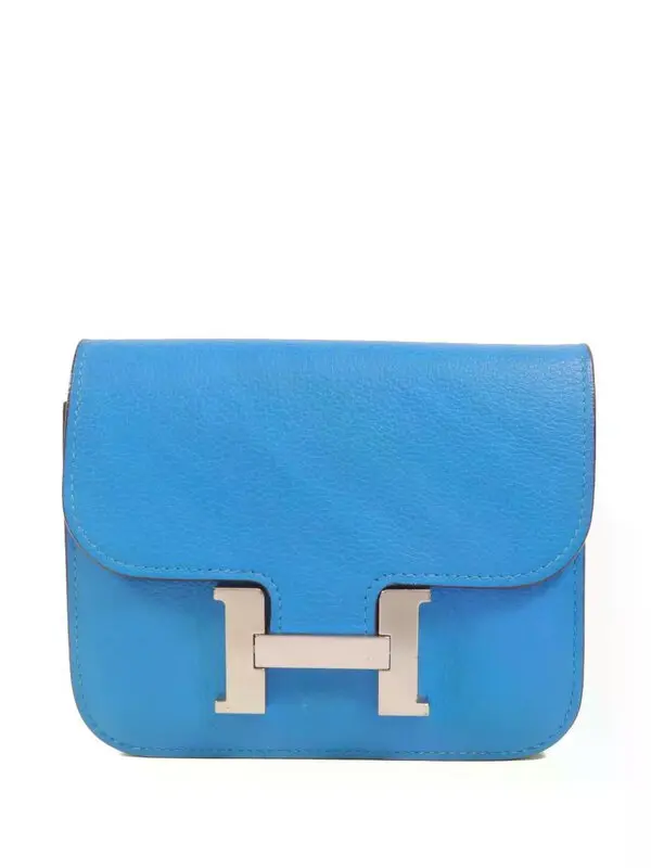 Hermès Constance Slim Wallet - Blue