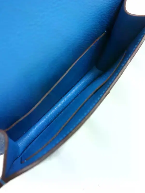Hermès Constance Slim Wallet - Blue