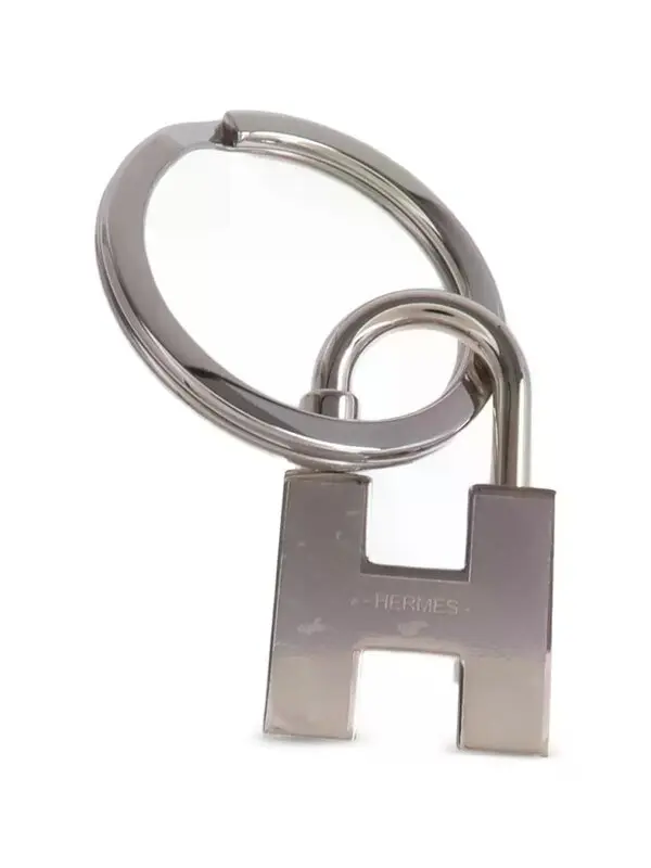 Hermès H-logo Striped Key Ring