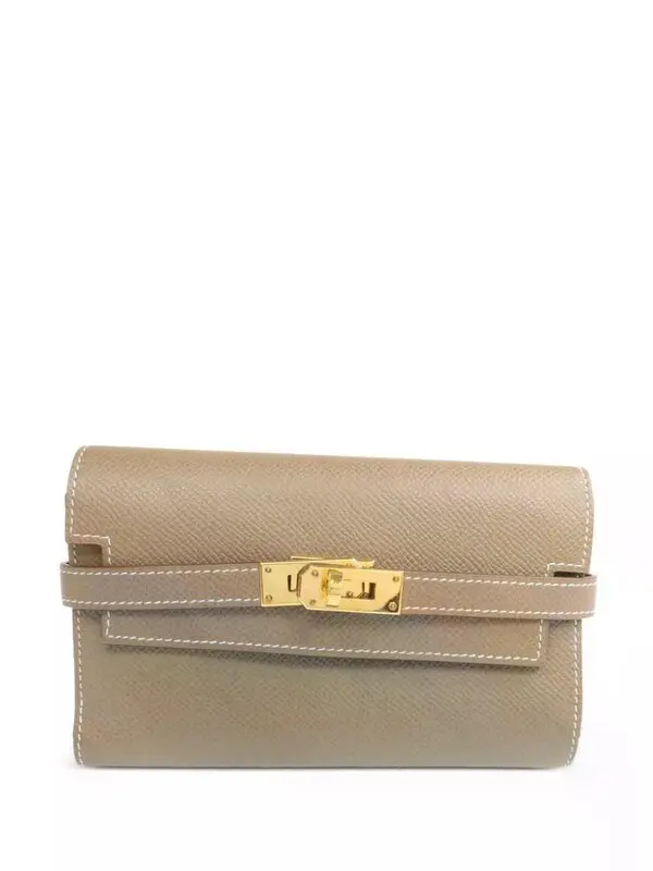 Hermès 2019 Kelly Epsom Wallet - Neutrals