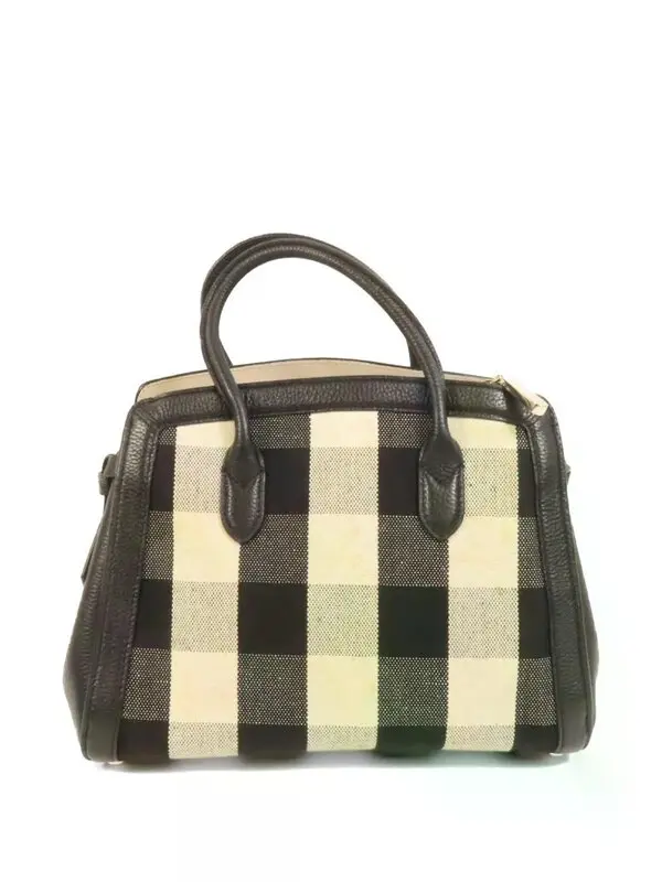 Kate Spade New York Check-pattern Leather-trim Shoulder Bag