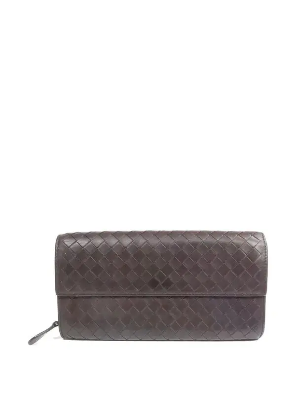 Bottega Veneta Intrecciato Wallet - Brown