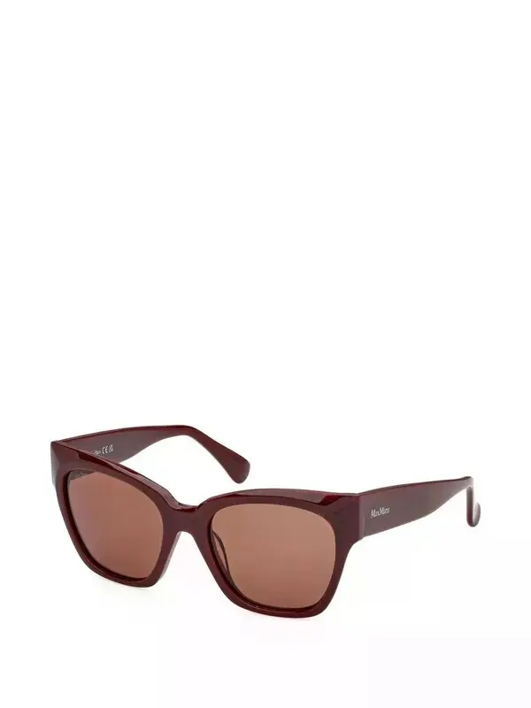 Max Mara Burgundy Cat-eye Sunglasses - Red