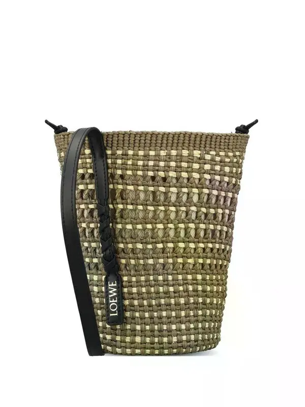 Loewe Braided Bucket Bag - Green