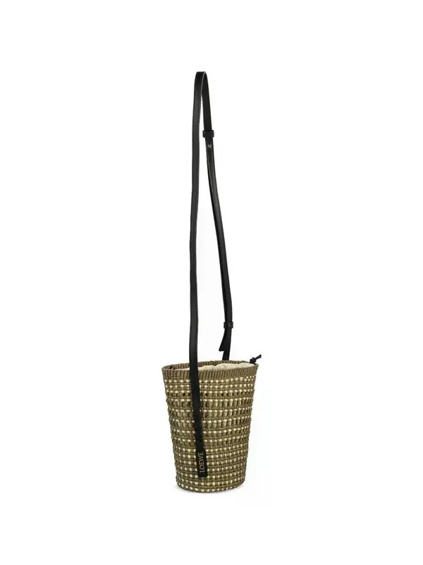 Loewe Braided Bucket Bag - Green