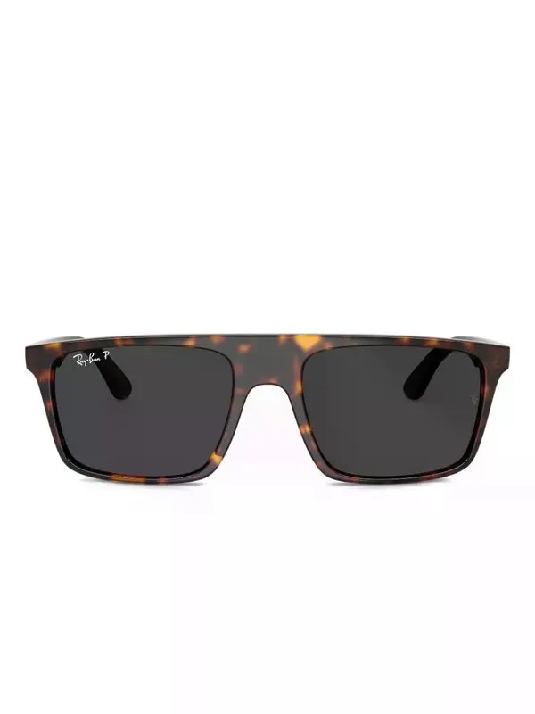 Ray-ban Shield Frame Tortoiseshell Sunglasses - Brown