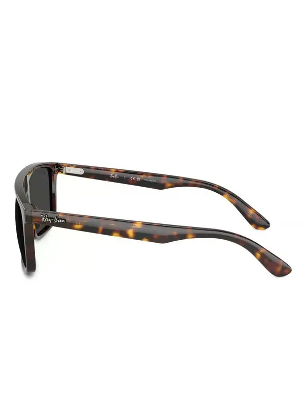 Ray-ban Shield Frame Tortoiseshell Sunglasses