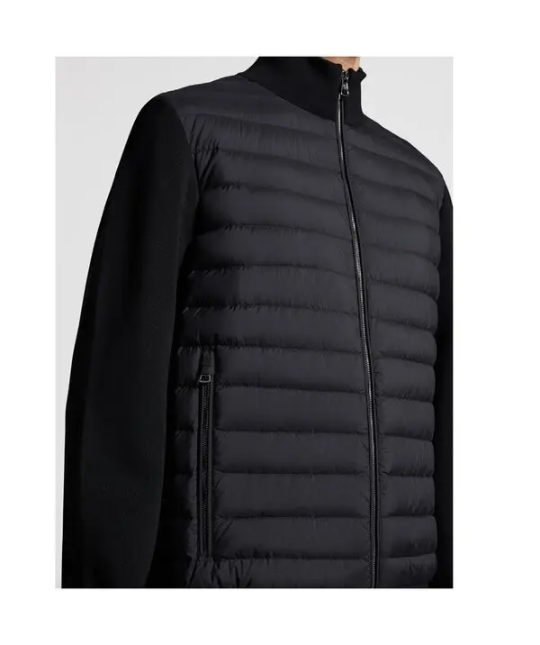 Moncler Padded Zip-up Jacket With Knitted Sleeves