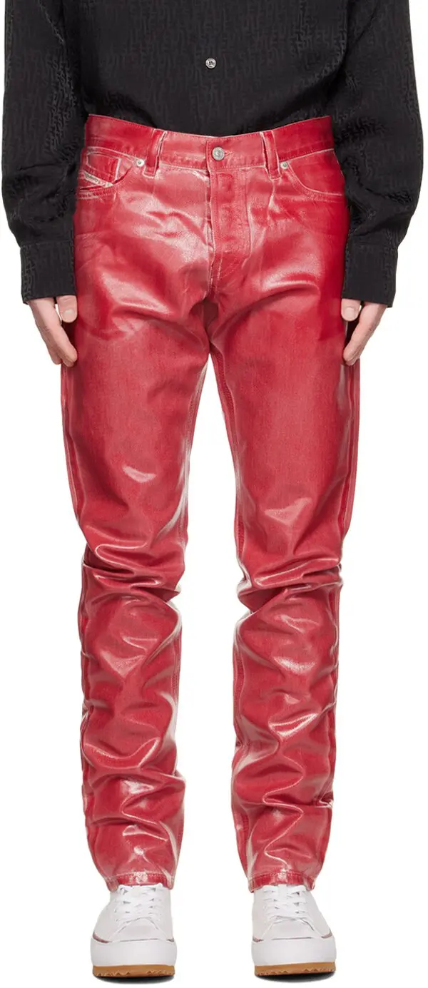DIESEL® Rossi Coated Straight Jeans