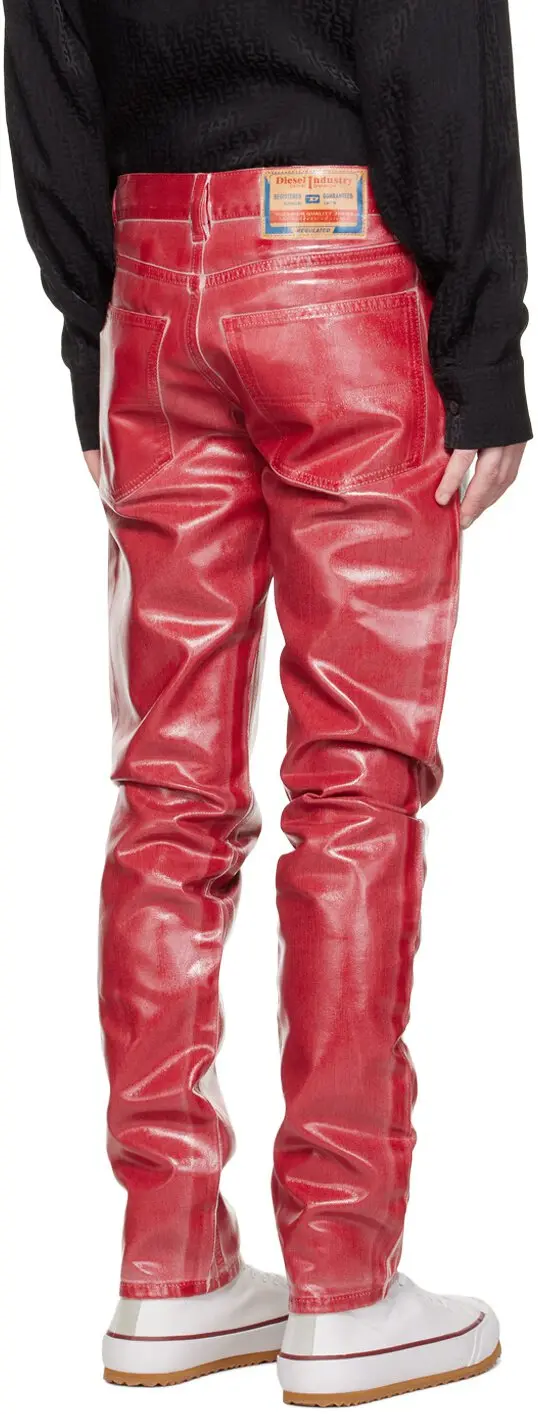 DIESEL® Rossi Coated Straight Jeans