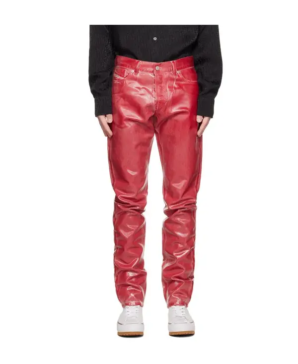 DIESEL® Rossi Coated Straight Jeans