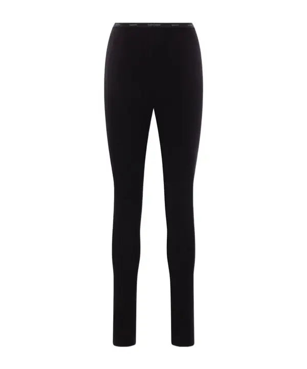 Yohji Yamamoto Slim-fit Stretched Leggings - Black